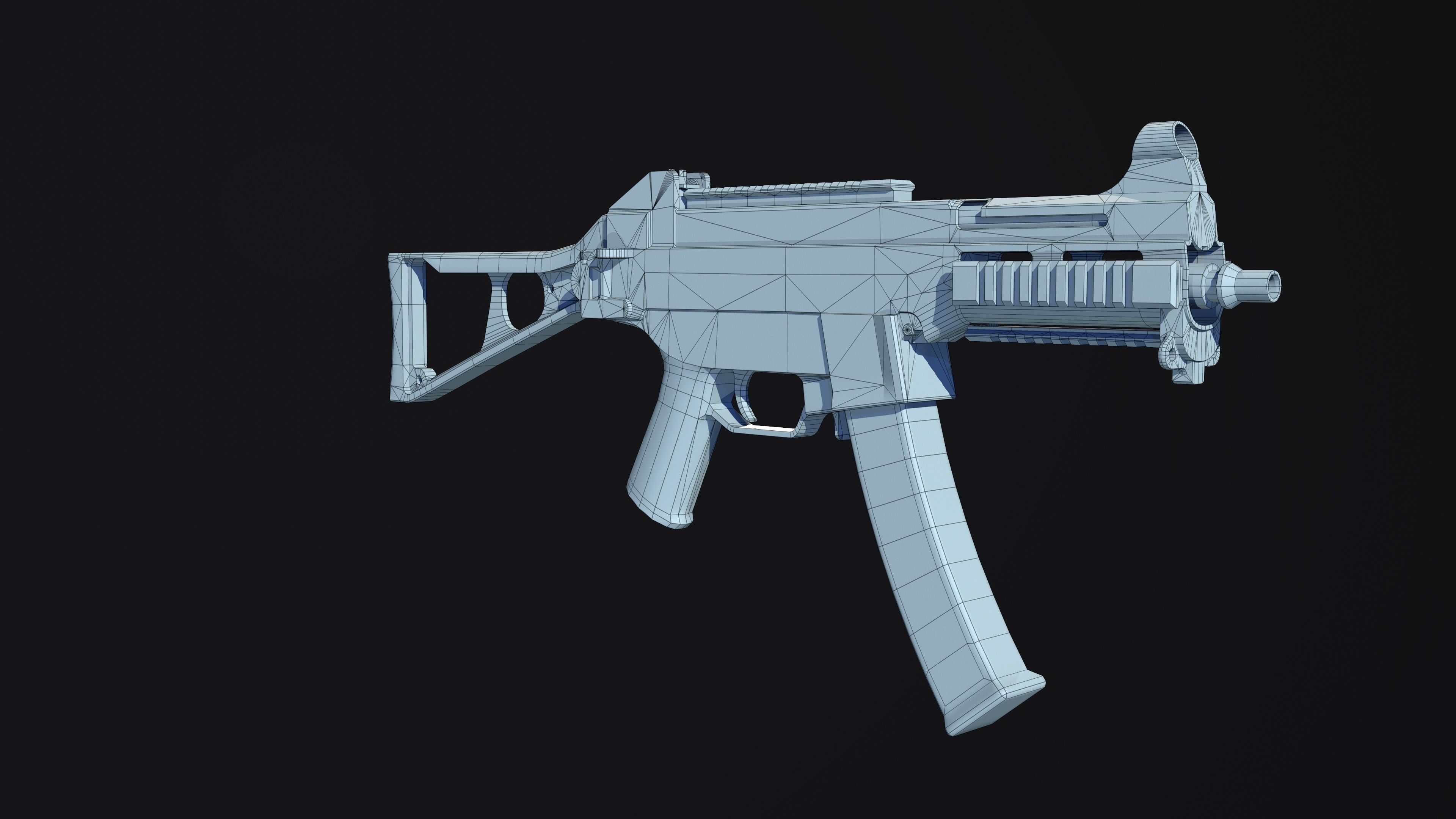 3D model Weapon - Gun - SMG - UMP45 VR / AR / low-poly | CGTrader