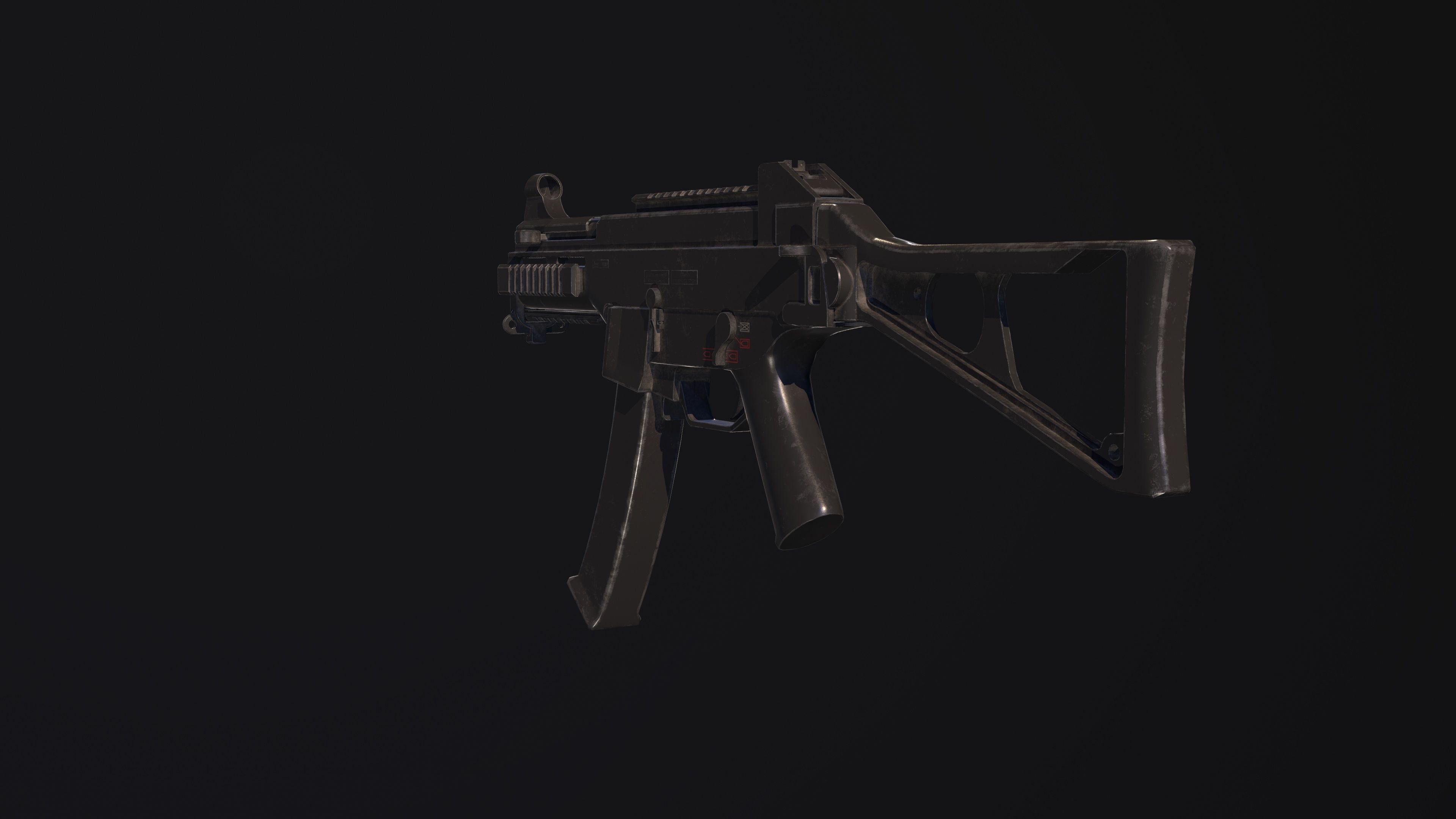 3D model Weapon - Gun - SMG - UMP45 VR / AR / low-poly | CGTrader