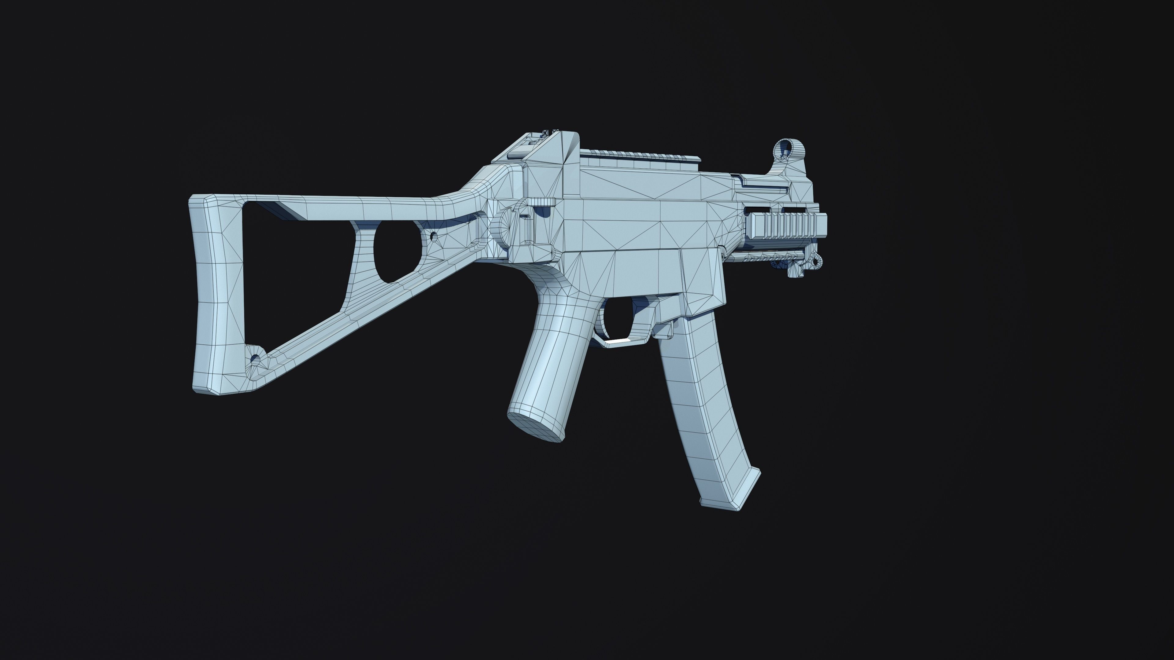 3D model Weapon - Gun - SMG - UMP45 VR / AR / low-poly | CGTrader
