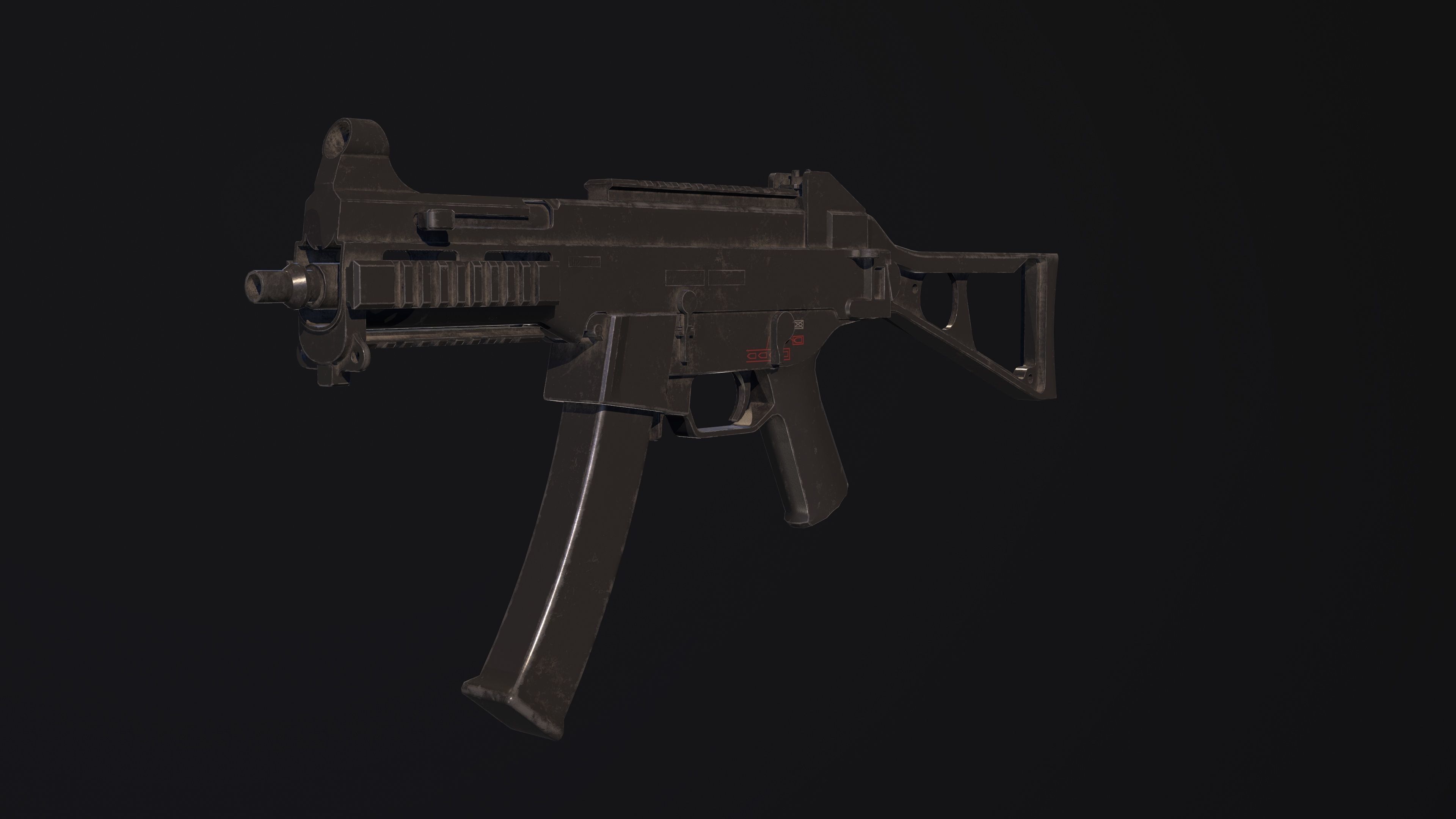 3D model Weapon - Gun - SMG - UMP45 VR / AR / low-poly | CGTrader