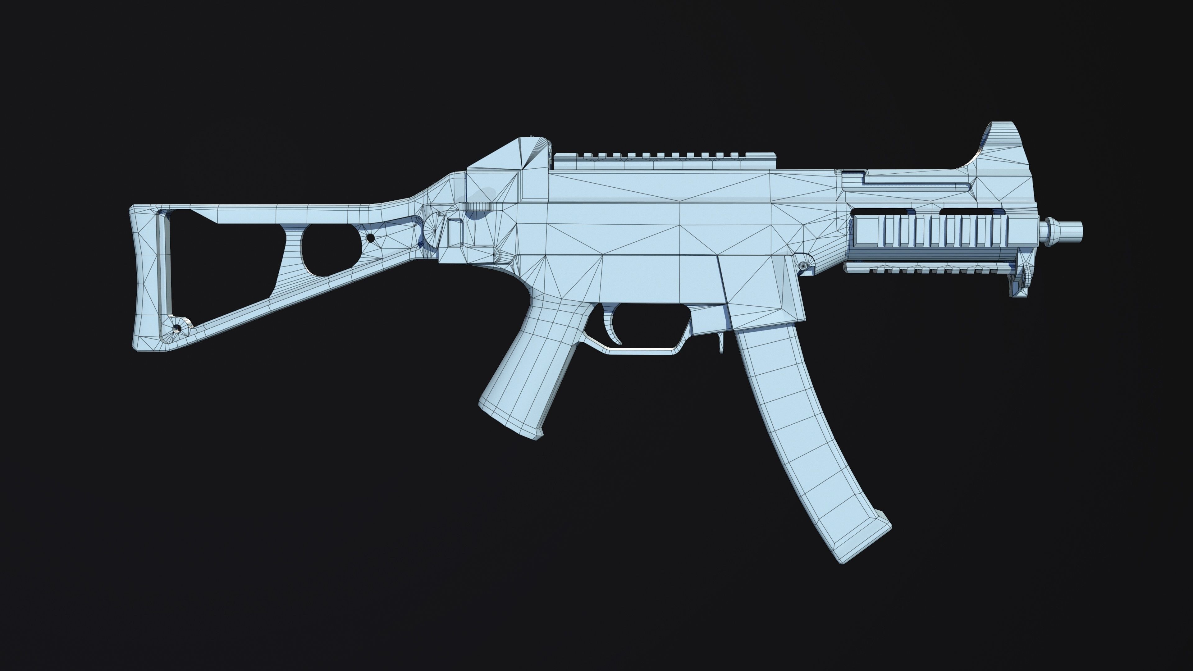 3D model Weapon - Gun - SMG - UMP45 VR / AR / low-poly | CGTrader