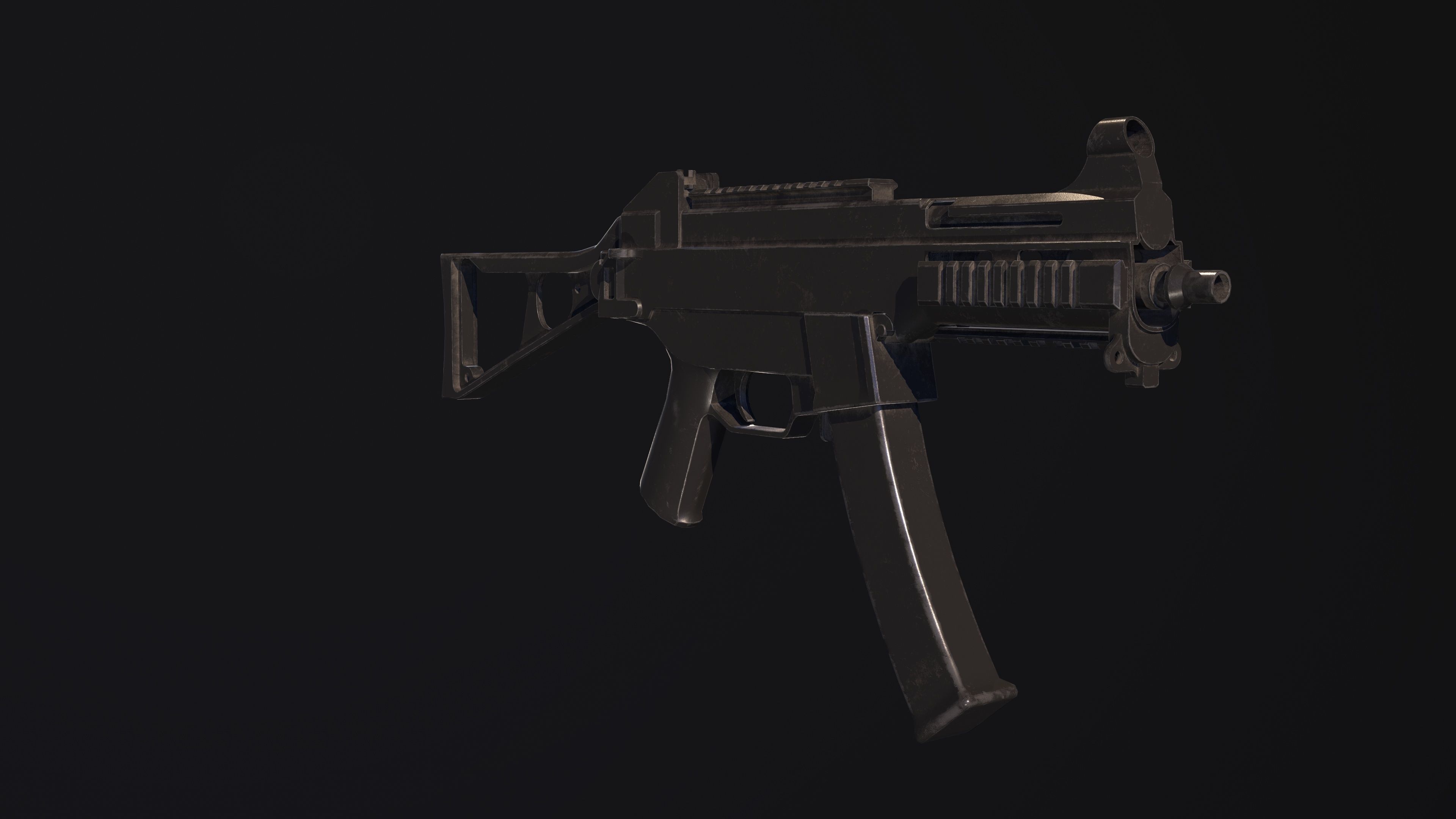 3D model Weapon - Gun - SMG - UMP45 VR / AR / low-poly | CGTrader