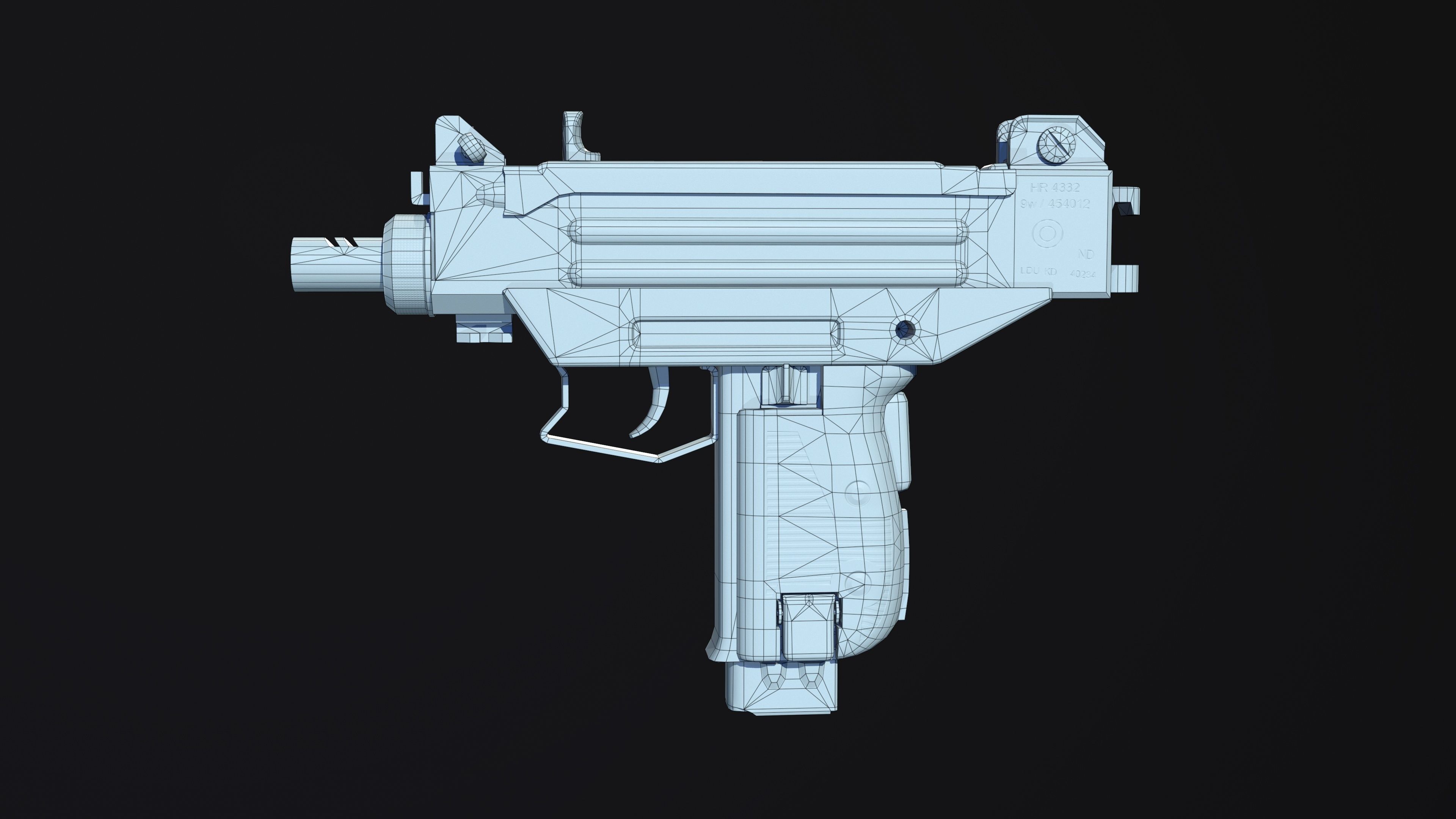 3D model Weapon - Gun - SMG - UZI VR / AR / low-poly | CGTrader