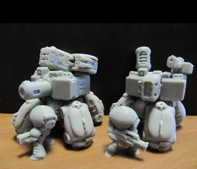 CHIBI-TECH SD - HAVOC CHASSIS 3D model 3D printable | CGTrader