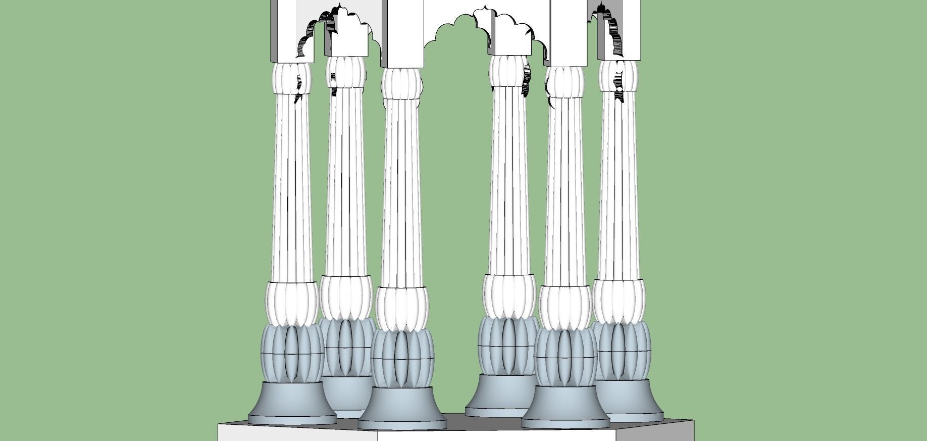 3D model indian chatri VR / AR / low-poly | CGTrader