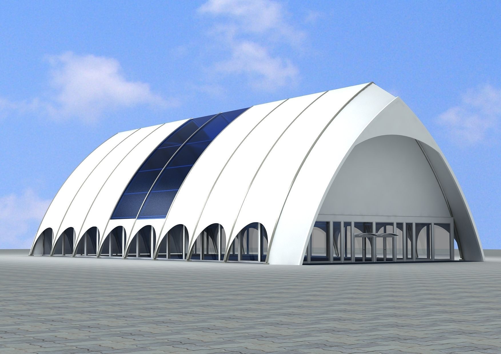 event tent 3 3D model | CGTrader