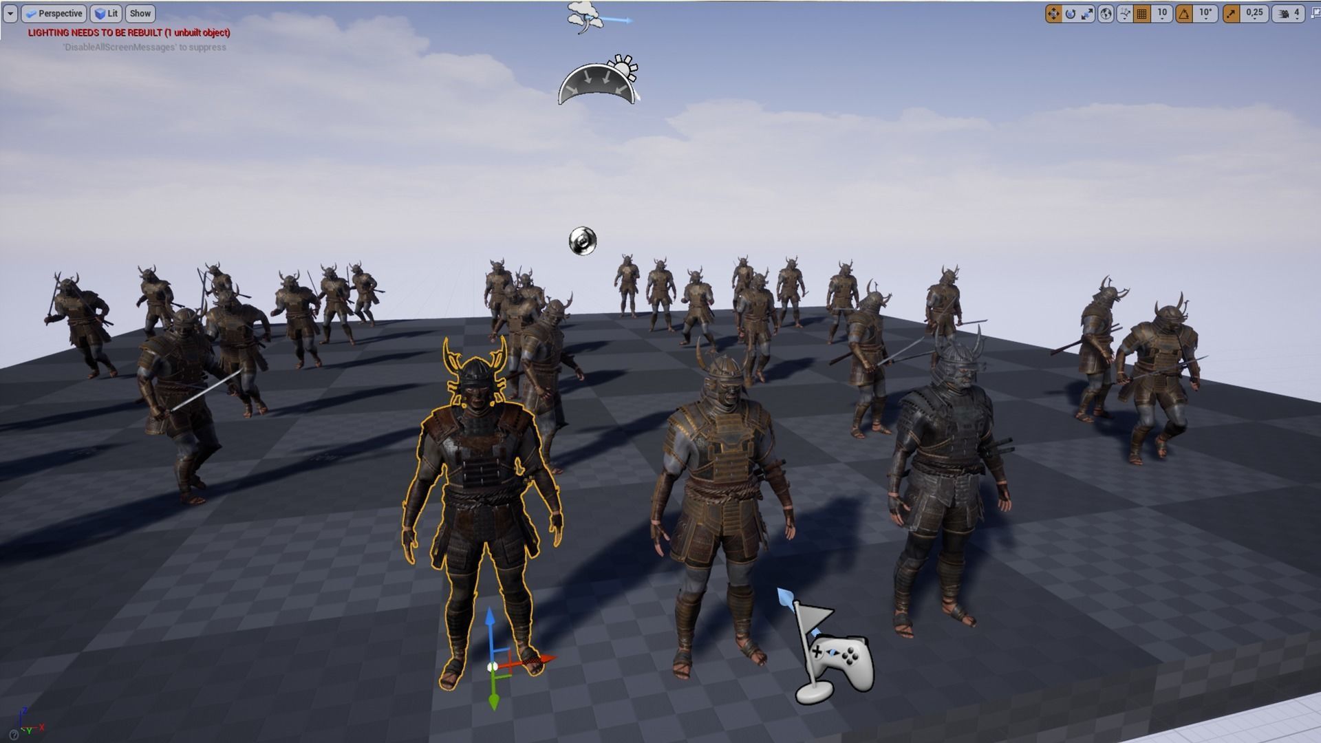 3D model Samurai Boss VR / AR / low-poly rigged animated | CGTrader