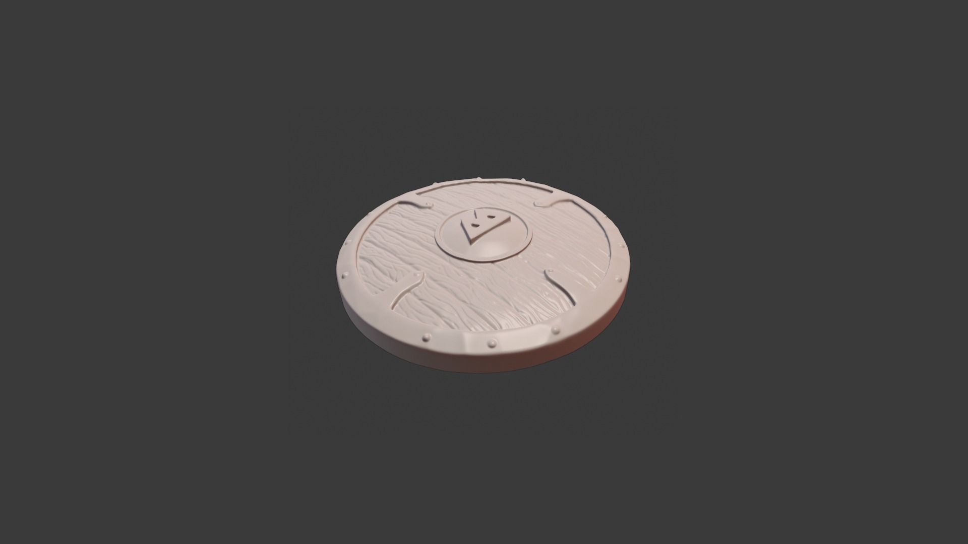 Scandinavian shield with rune Berkana 3D model 3D printable | CGTrader