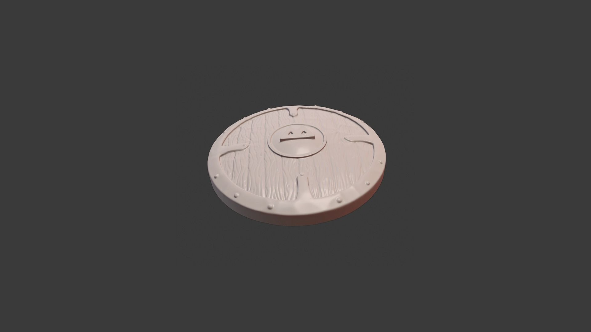 Scandinavian shield with rune Berkana 3D model 3D printable | CGTrader