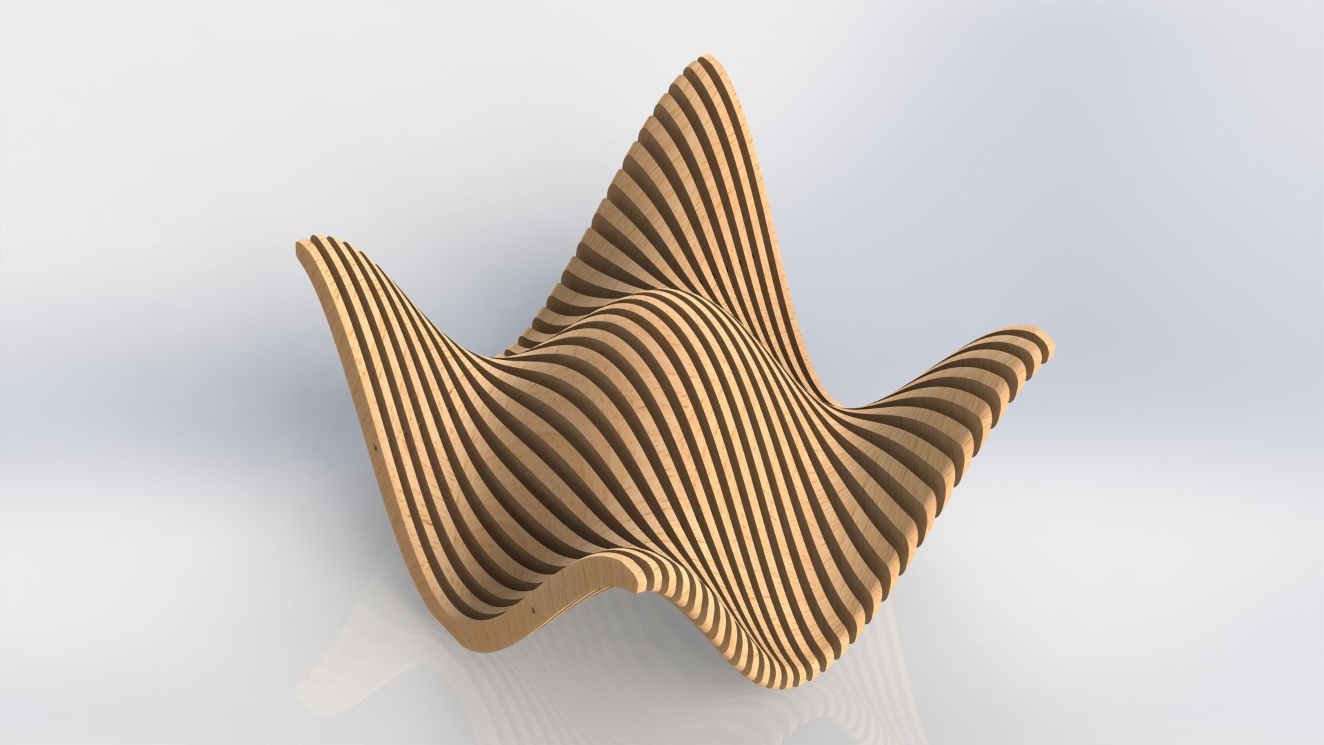 Parametric Table Wave 3D model | CGTrader