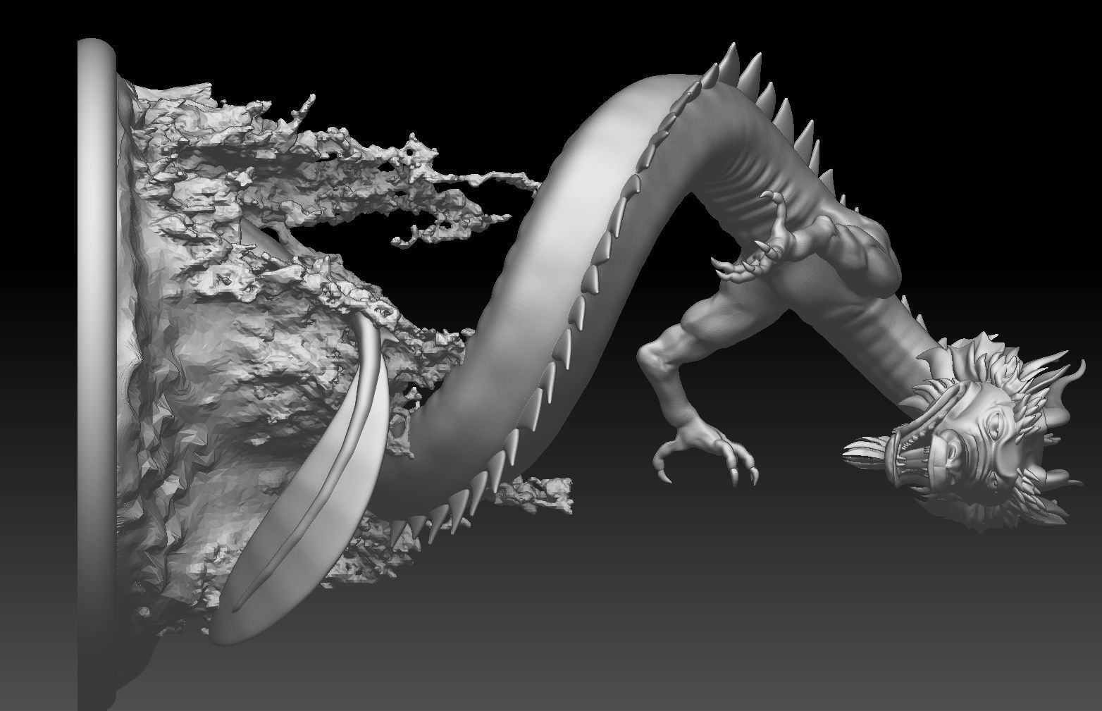 chinese dragon 3D model 3D printable | CGTrader