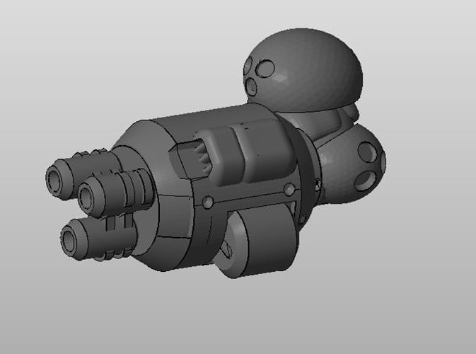 CHIBI-TECH SD - TRIDENT ARM-A VULCAN 3D model 3D printable | CGTrader
