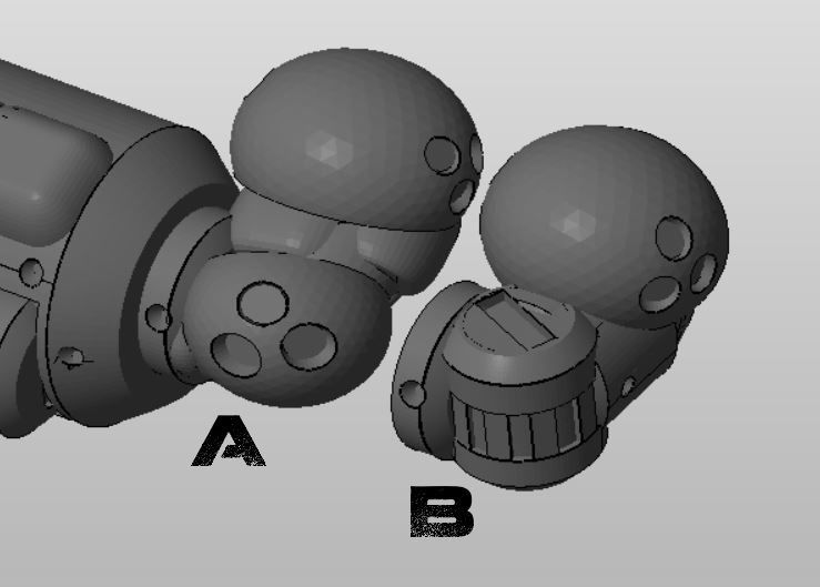 CHIBI-TECH SD - TRIDENT ARM-A VULCAN 3D model 3D printable | CGTrader