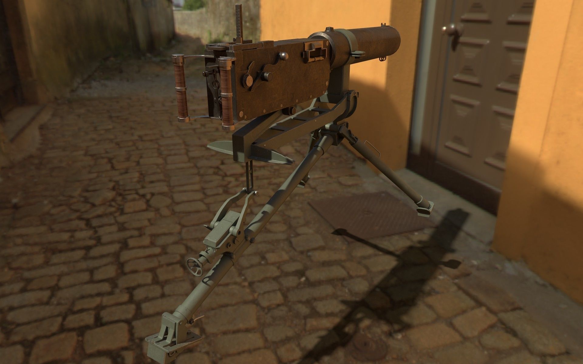 MG 08 Machine Gun 3D model | CGTrader