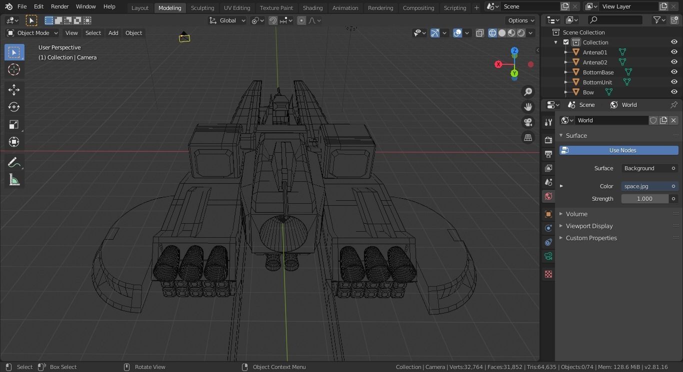 ARGAMA spaceship flying in sky 3D model | CGTrader