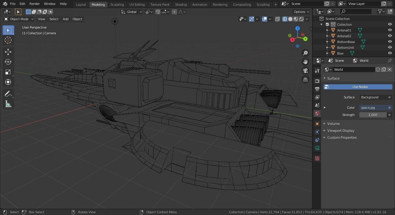 ARGAMA spaceship flying in sky 3D model | CGTrader