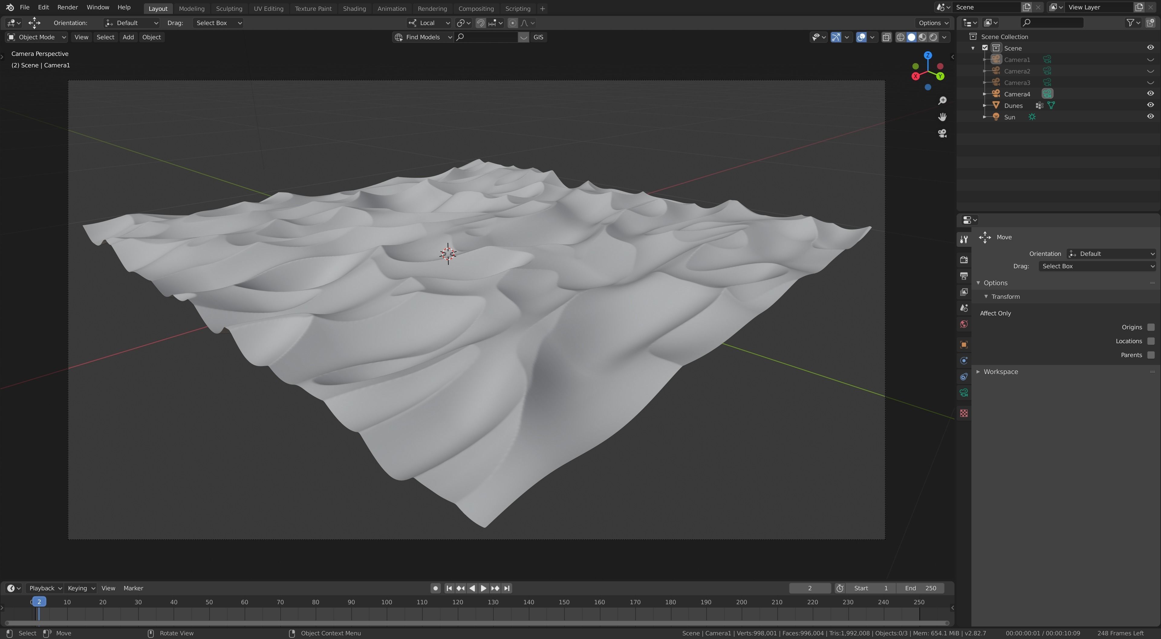 High-Poly Desert Sand Dune Landscape Model 3D model | CGTrader