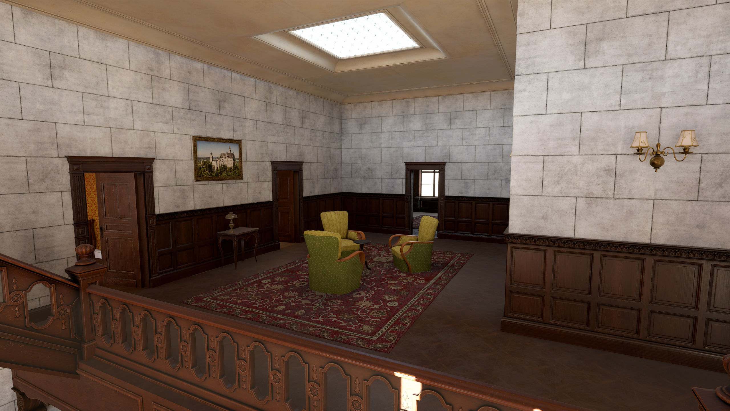 3D model Modular Victorian Interior Mansion - Unity and Unreal Asset ...