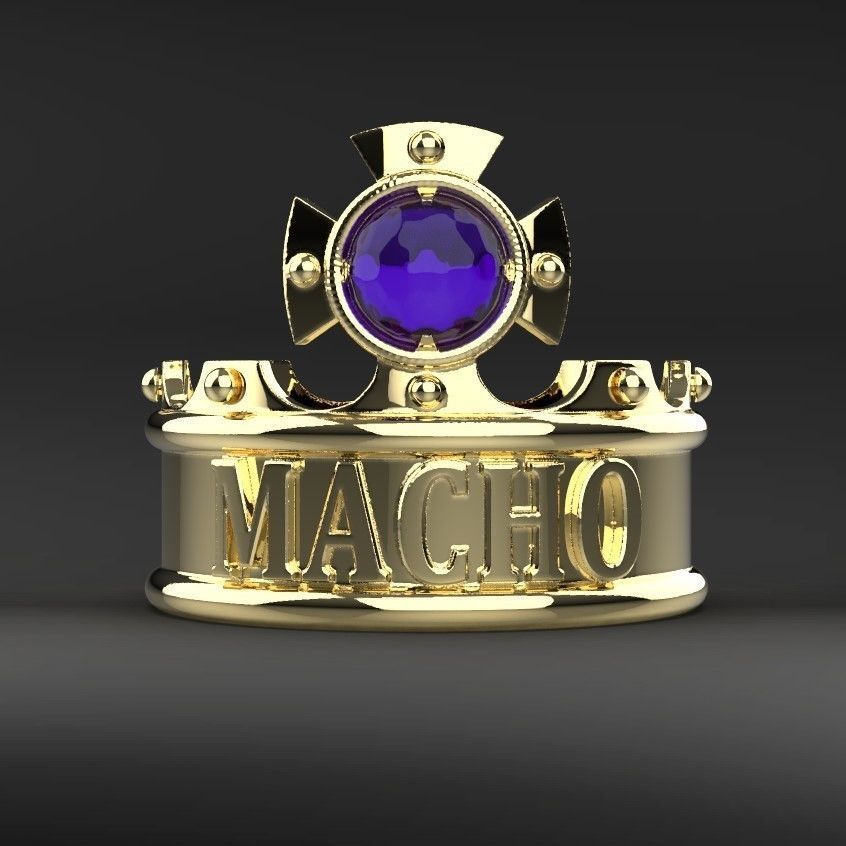 Macho Man Randy Savage Crown and Scepter 3D model 3D printable | CGTrader
