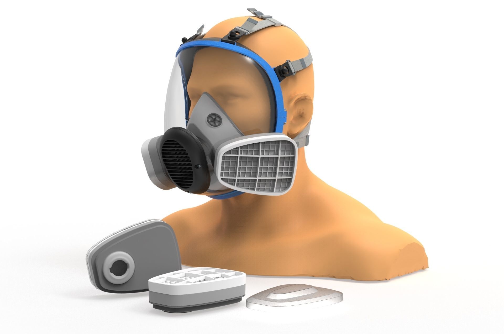Respirator Mask 3D model | CGTrader