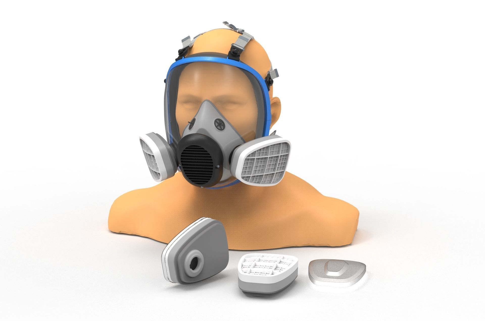 Respirator Mask 3D model | CGTrader