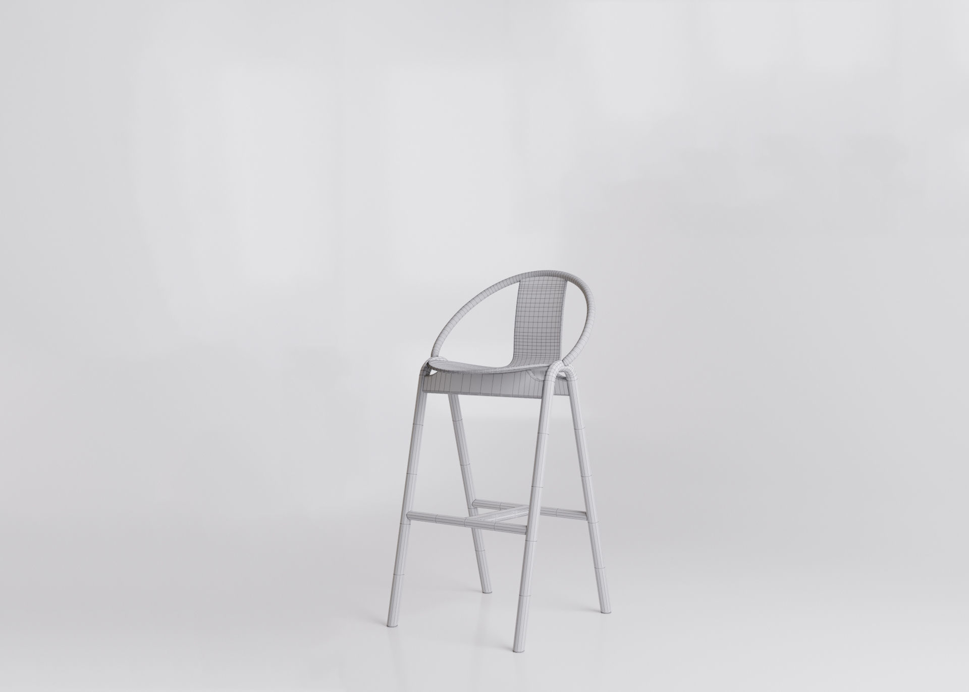 Metal Barstool 3D model | CGTrader
