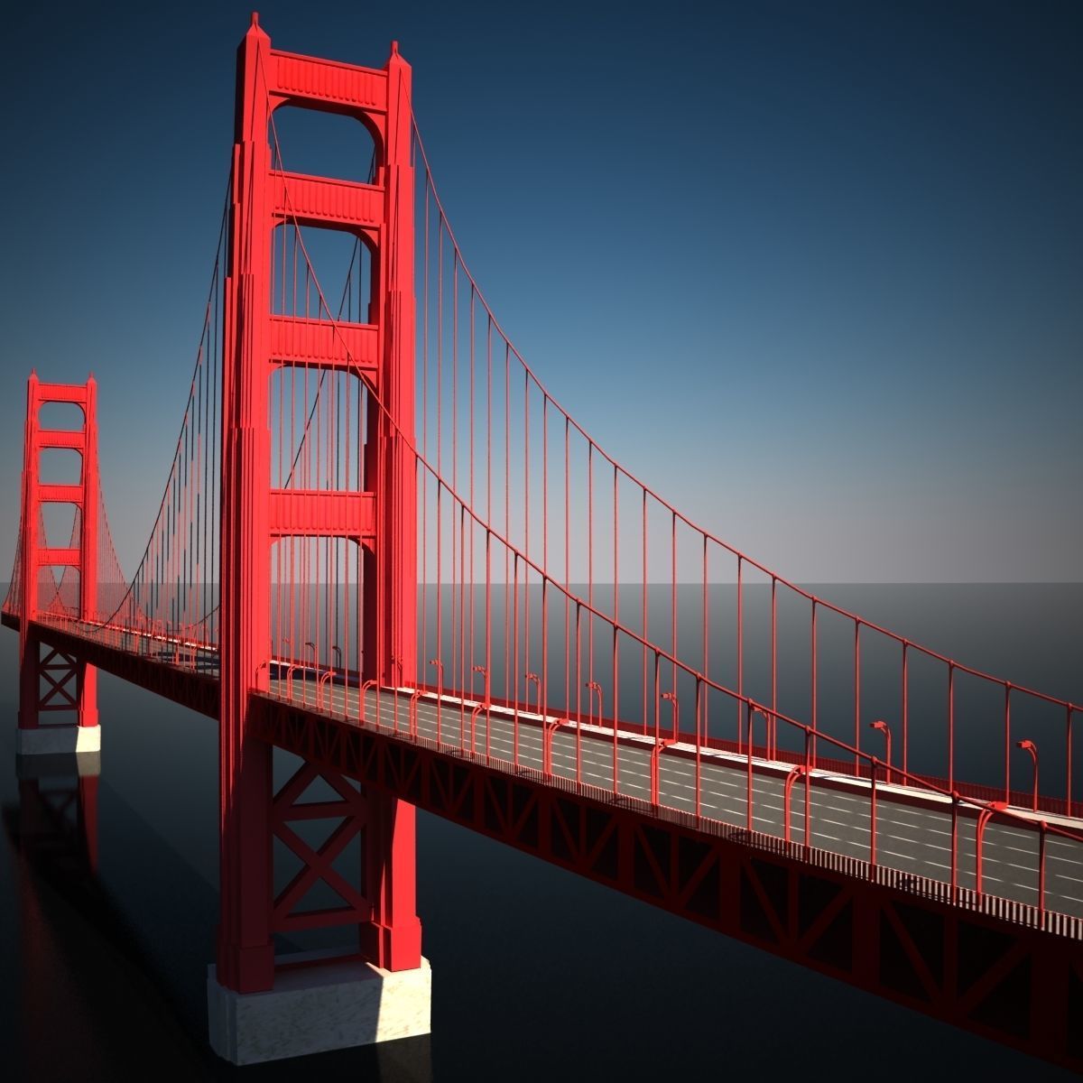 Golden Gate Bridge 3D model | CGTrader