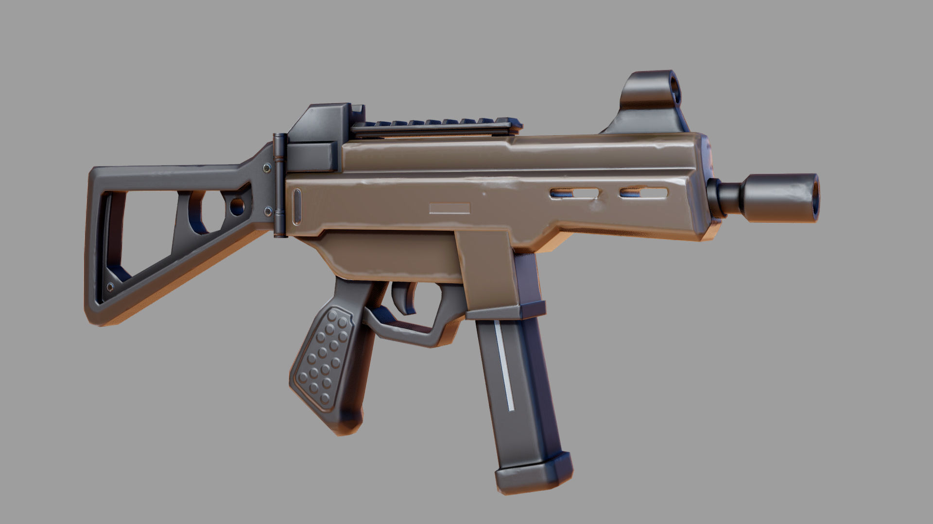 3D model Ump45 Stylized VR / AR / low-poly | CGTrader