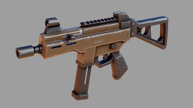 3D model Ump45 Stylized VR / AR / low-poly | CGTrader