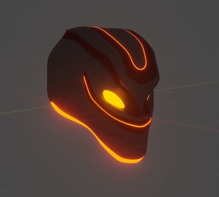 Helm3 helmet with glowing eyes free 3D model | CGTrader