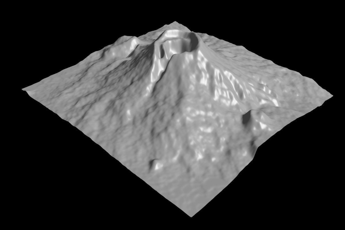 Volcano Mountains - Mount Ibu Indonesia 3D model | CGTrader