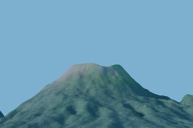 Volcano Mountains - Mount Ibu Indonesia 3D model | CGTrader