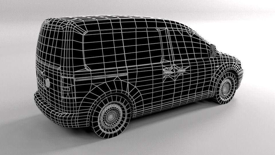 3D model VW VOLKSWAGEN CADDY 2005 LOWPOLY VR / AR / low-poly | CGTrader