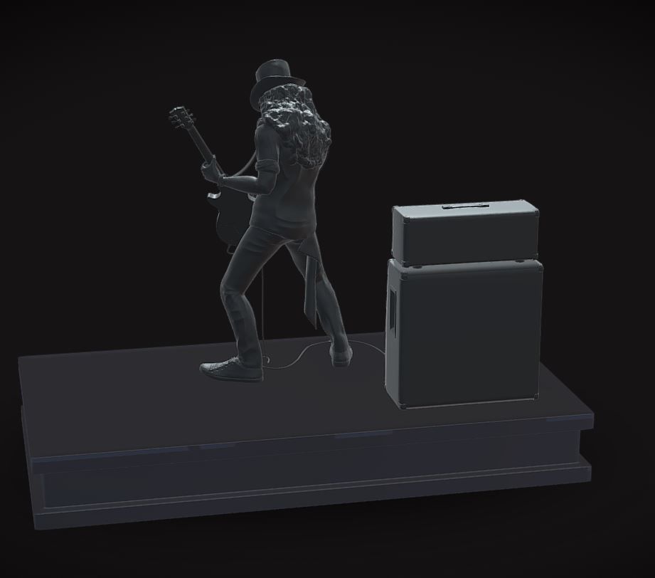 Slash - Saul Hudson 3D model 3D printable | CGTrader