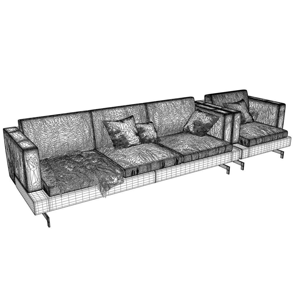 106-Sofa Natuzzi Jeremy var 2 3D model | CGTrader