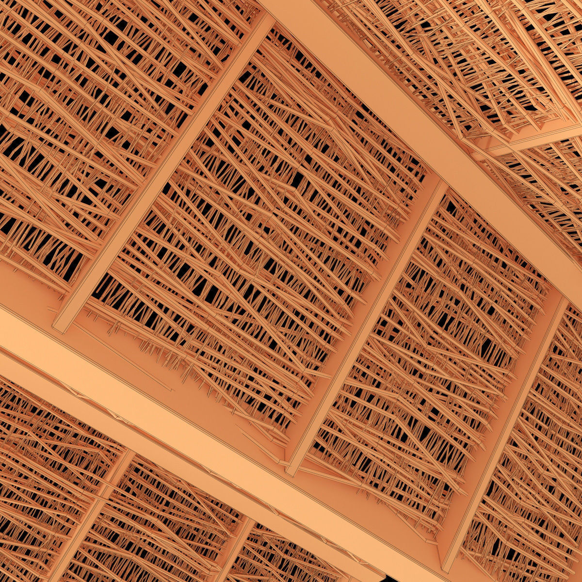 Ceiling branch canopy decor n1 3D model | CGTrader