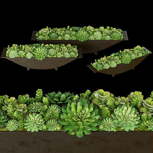 Rh Cast metal trough 3D model | CGTrader