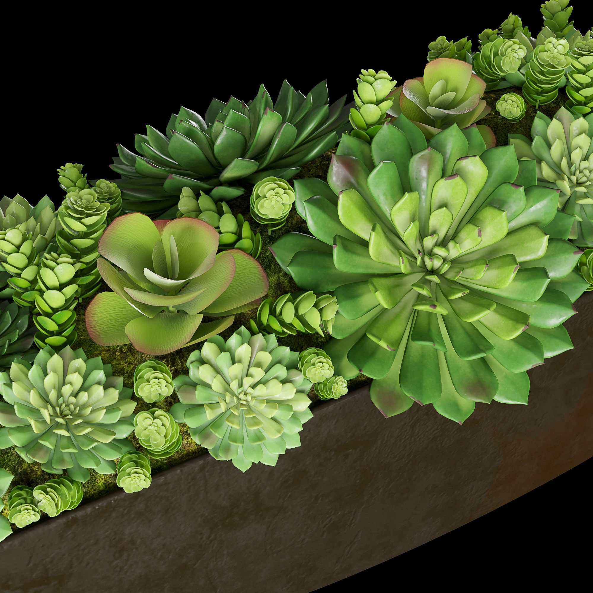 Rh Cast metal trough 3D model | CGTrader