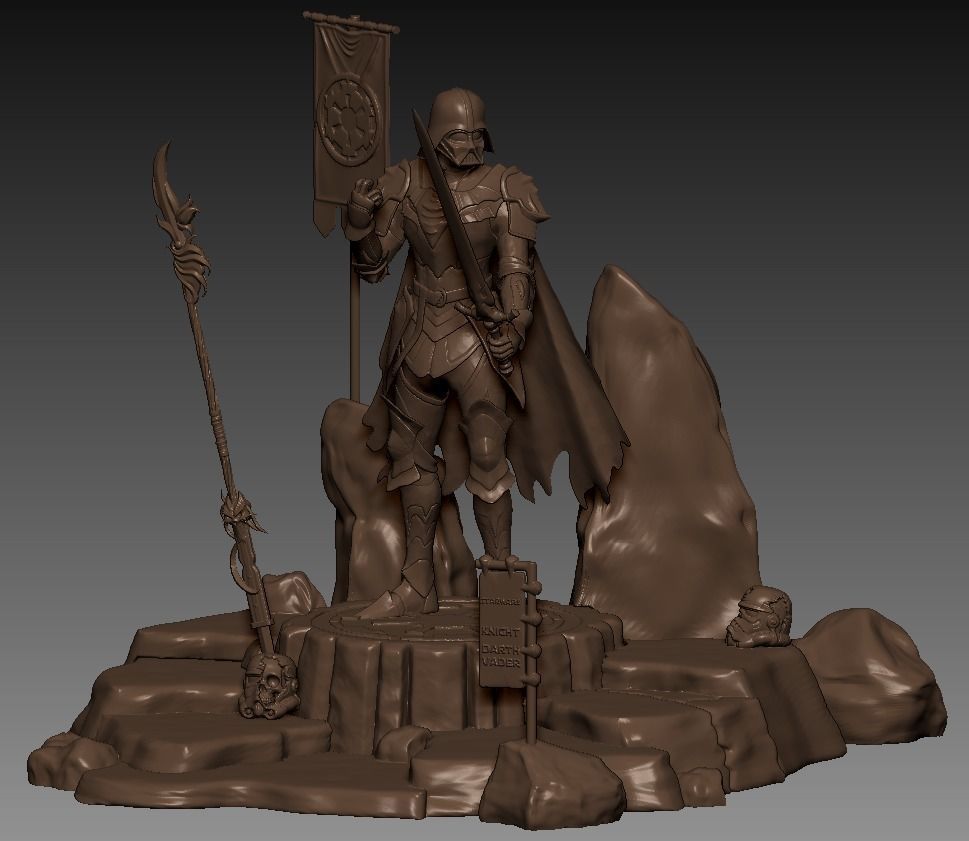 Darth Vader Knight 3D model 3D printable | CGTrader
