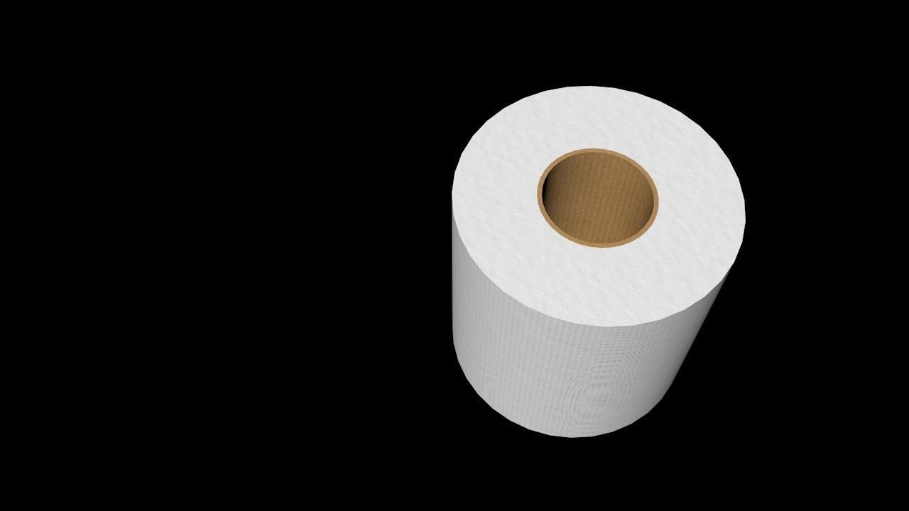 3D Toilet paper 3D model | CGTrader