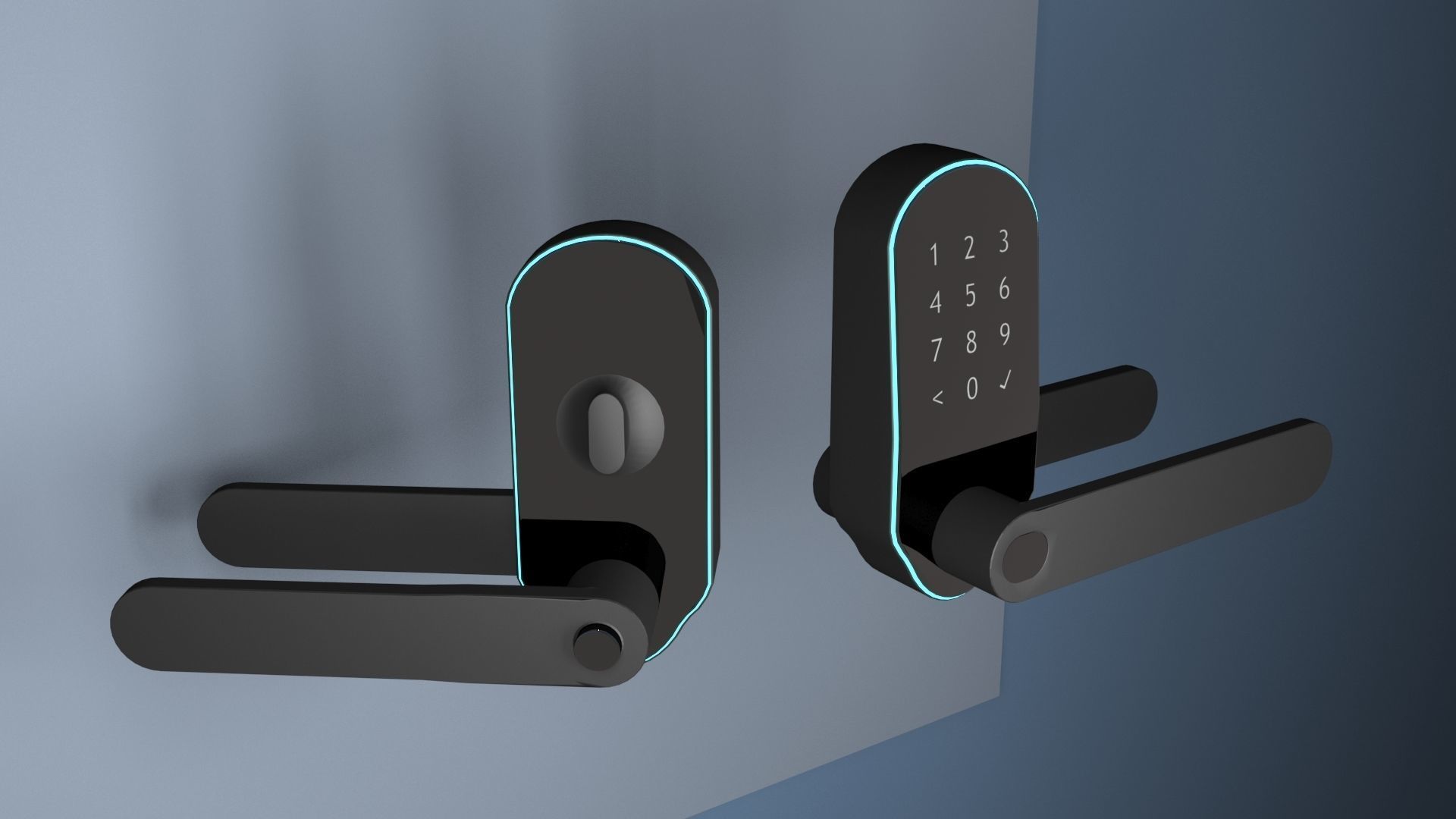 Smart Door Lock 2 3D model | CGTrader