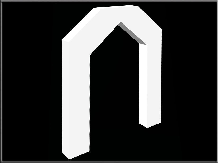 3D model Triangular shaped Arch VR / AR / low-poly | CGTrader
