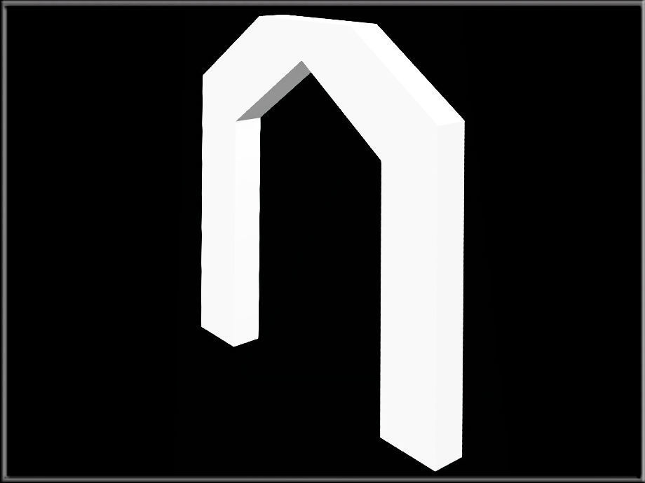 3D model Triangular shaped Arch VR / AR / low-poly | CGTrader