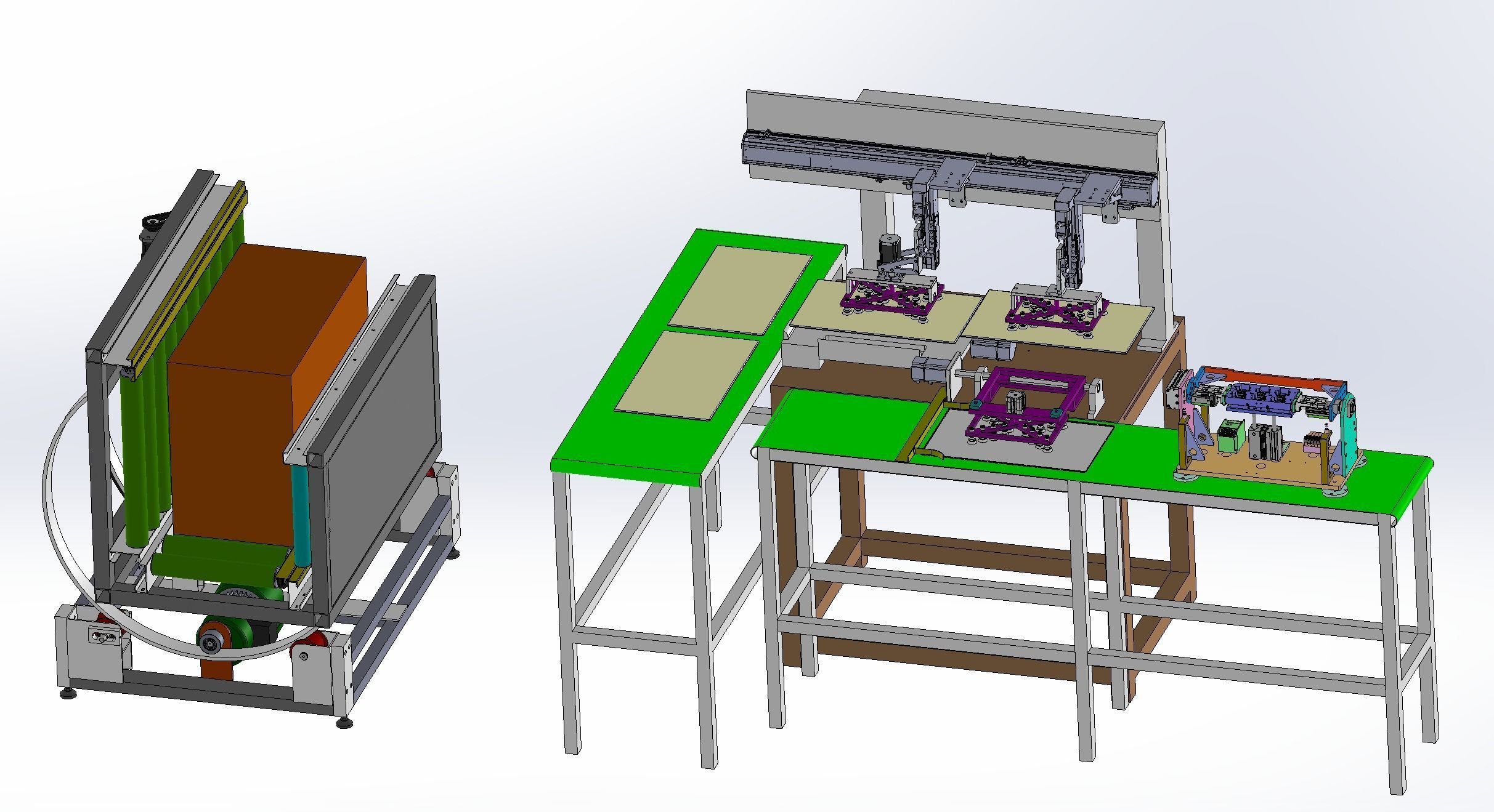 Turnover mechanism Assembly 3D model | CGTrader
