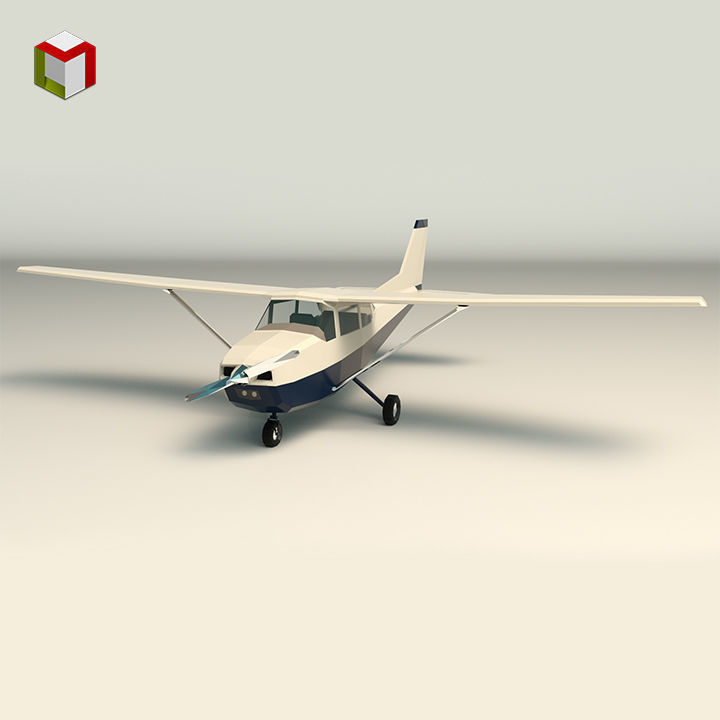 3D model Low Poly Light Aircraft 01 VR / AR / low-poly | CGTrader