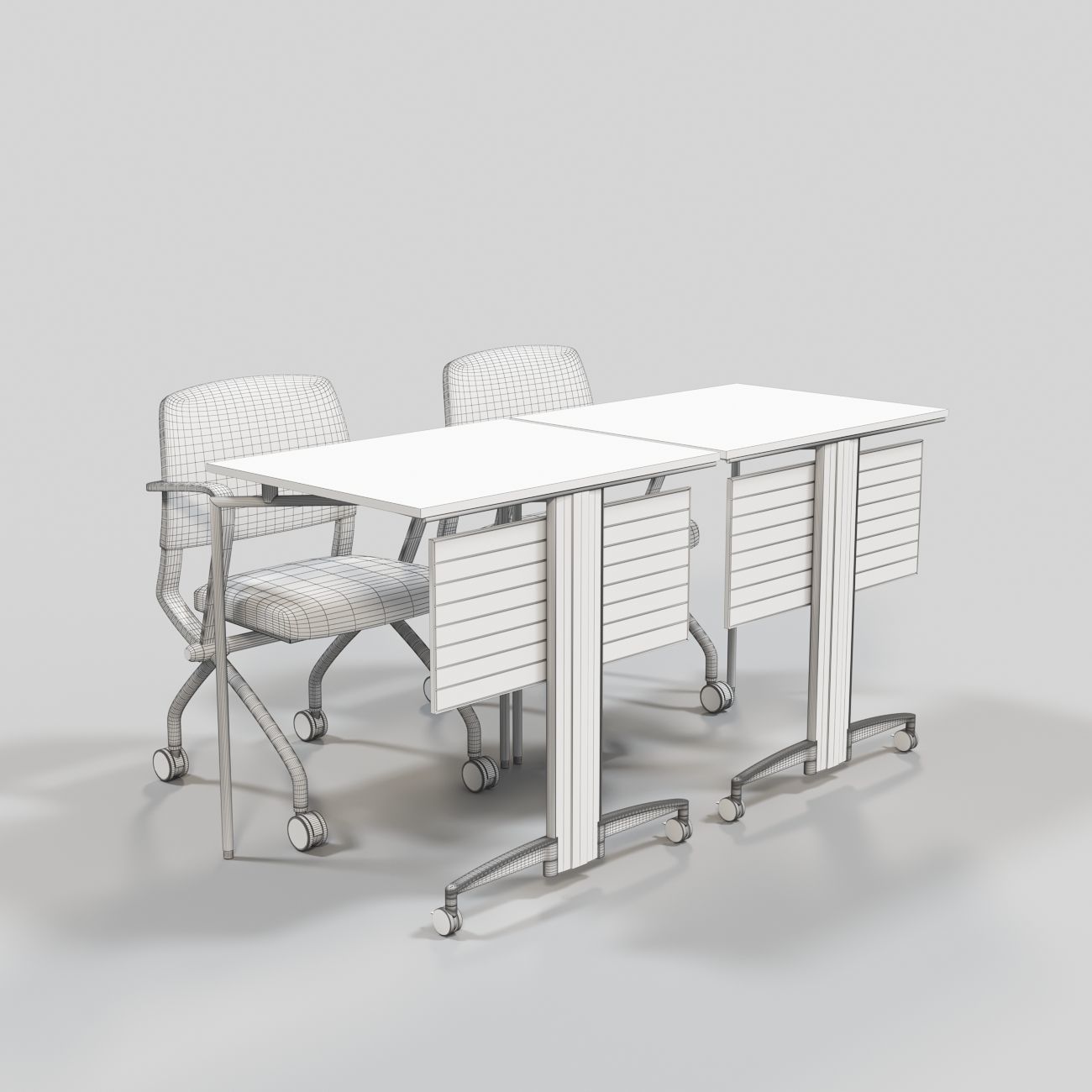 Fursys VIM Chair Table 3D model | CGTrader