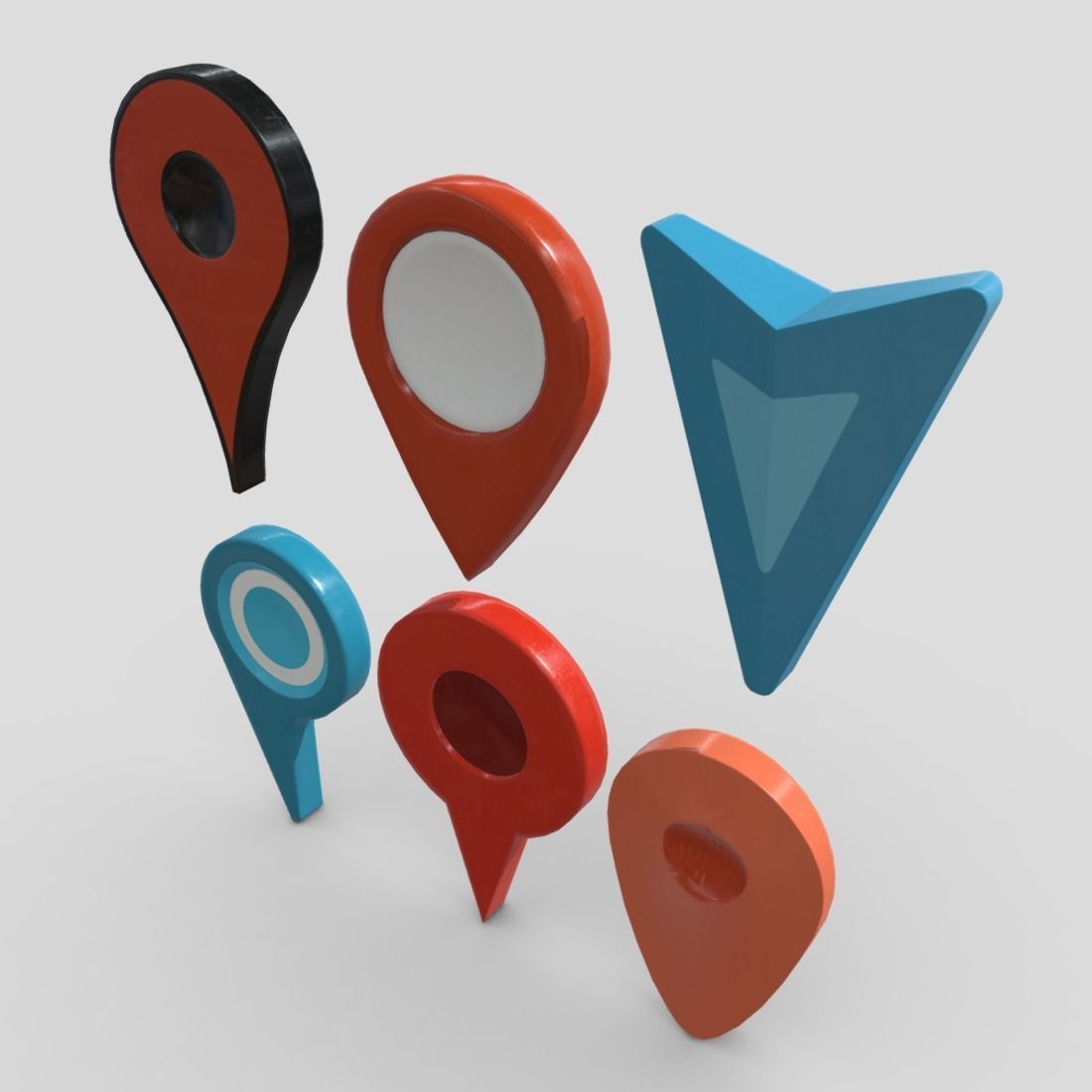 3D model Map Pointer Pack VR / AR / low-poly | CGTrader