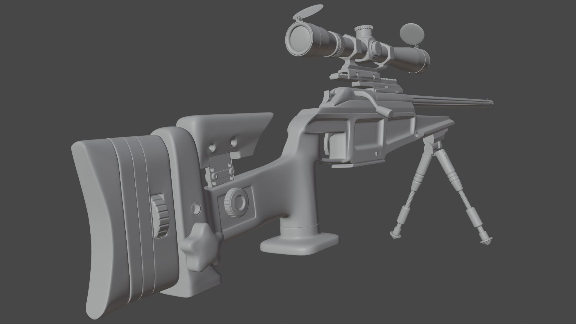 Blaser R93 German Police Sniper Rifle Hi-Res 3D model 3D model | CGTrader