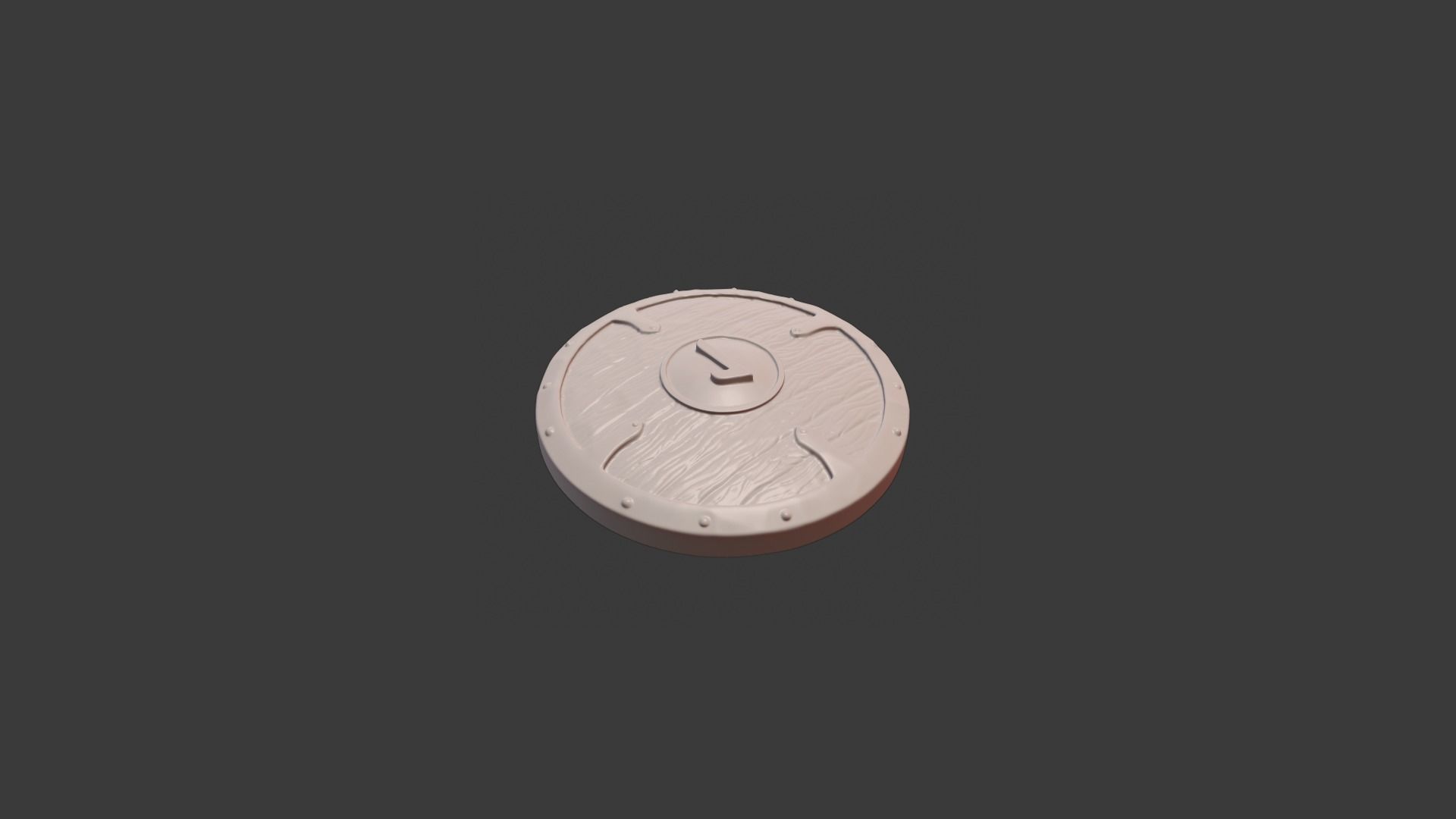 Scandinavian shield with rune Laguz 3D model 3D printable | CGTrader