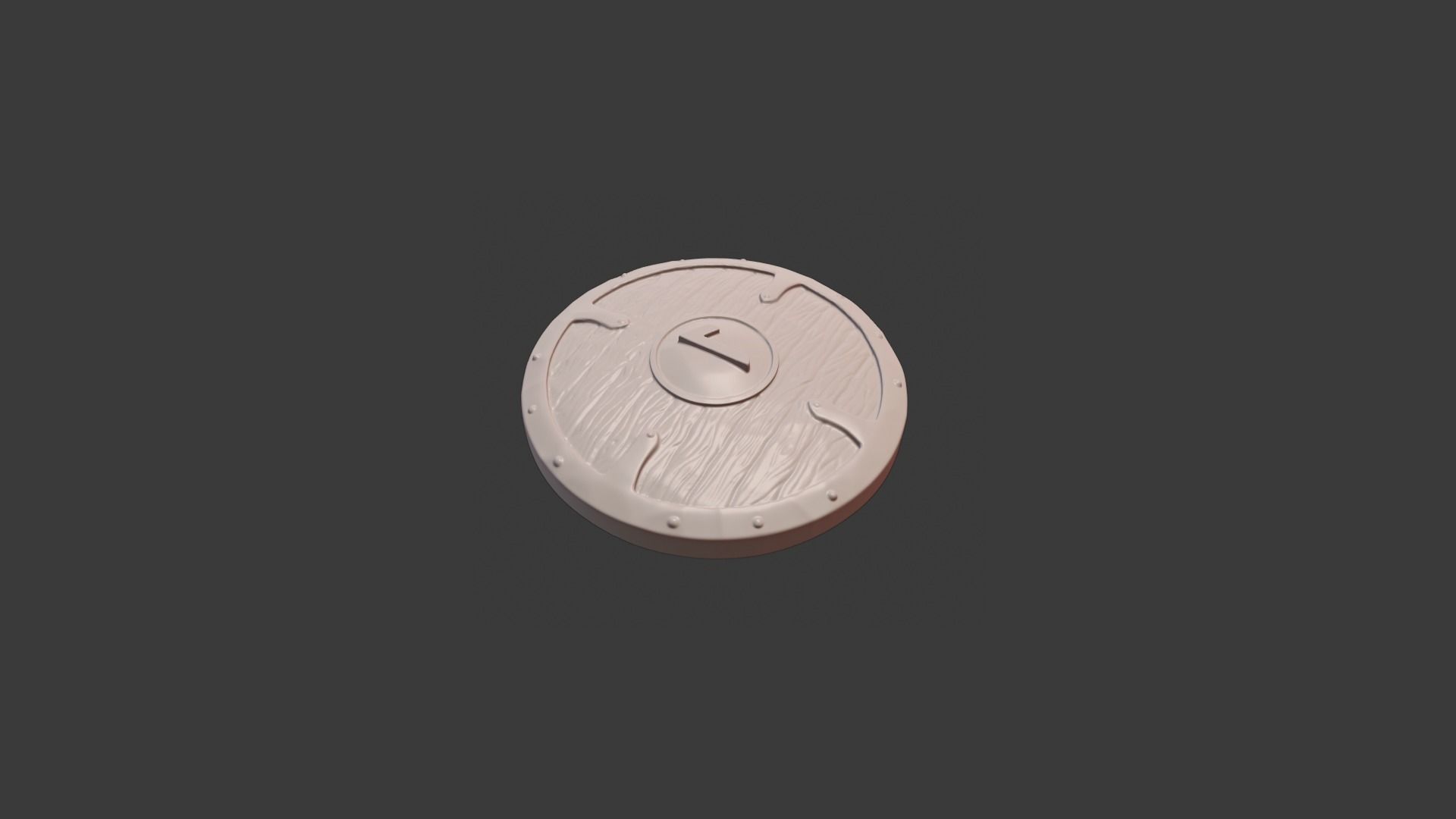 Scandinavian shield with rune Laguz 3D model 3D printable | CGTrader